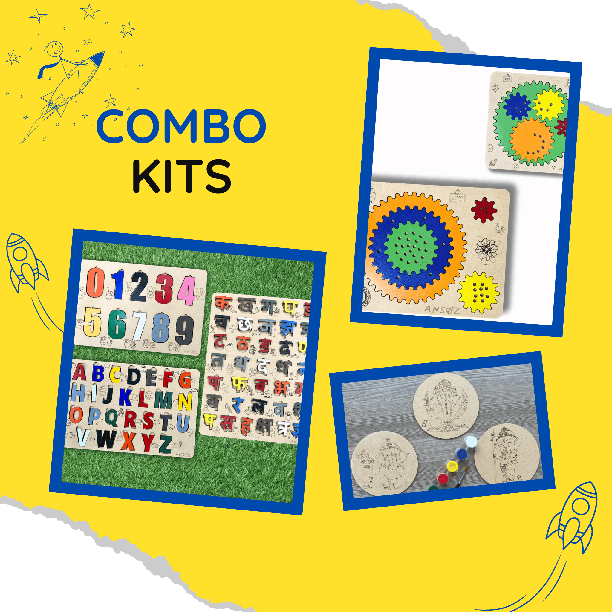 Combo Activity Kits | DIY, Science & Art Craft Kits for Kids – Ansoz