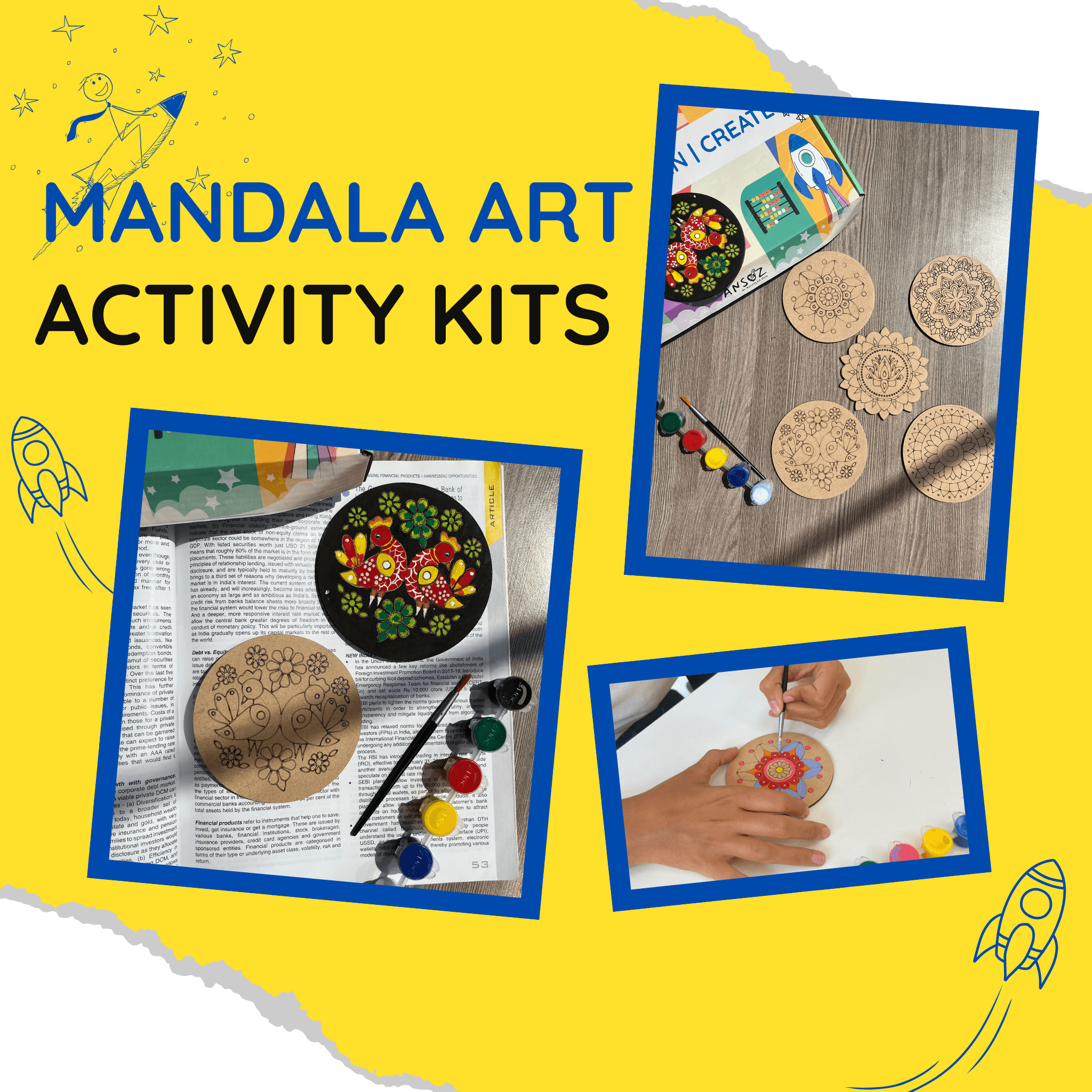 Mandala Art Activity Kits | Creative & Colorful DIY Mandala Kits – Ansoz