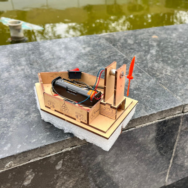 DIY Electric Motor Boat Kit – Kids Boat with Real Boat Motor & Fun ...